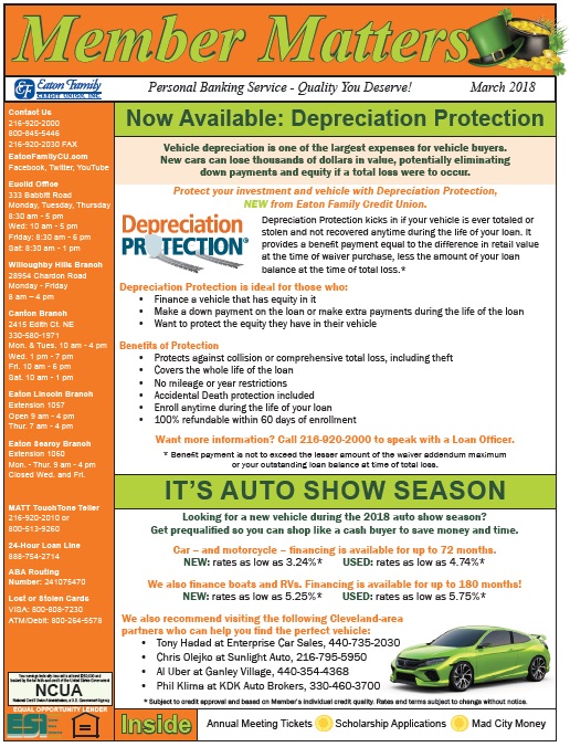 Newsletters 2018 | Eaton Family Credit Union
