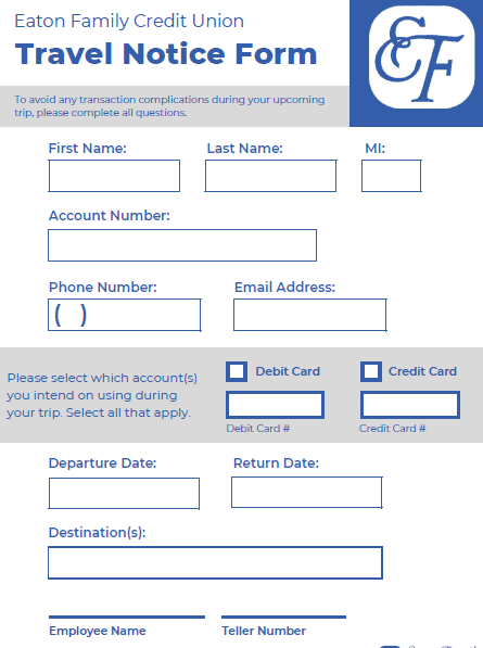 Forms | Eaton Family Credit Union
