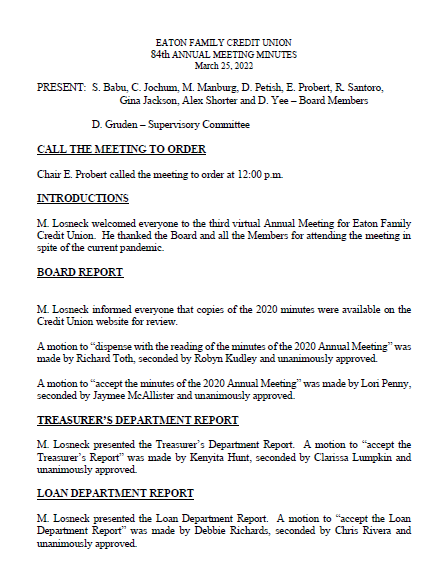 Newsletters 2023 | Eaton Family Credit Union